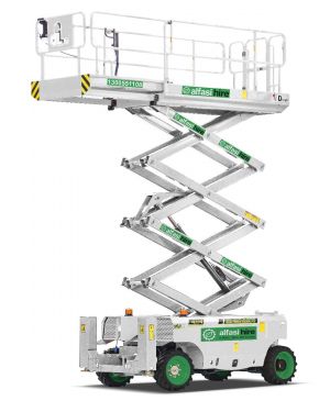 32FT | Electric RT Scissor Lift Hire | Compact Power | Alfasi